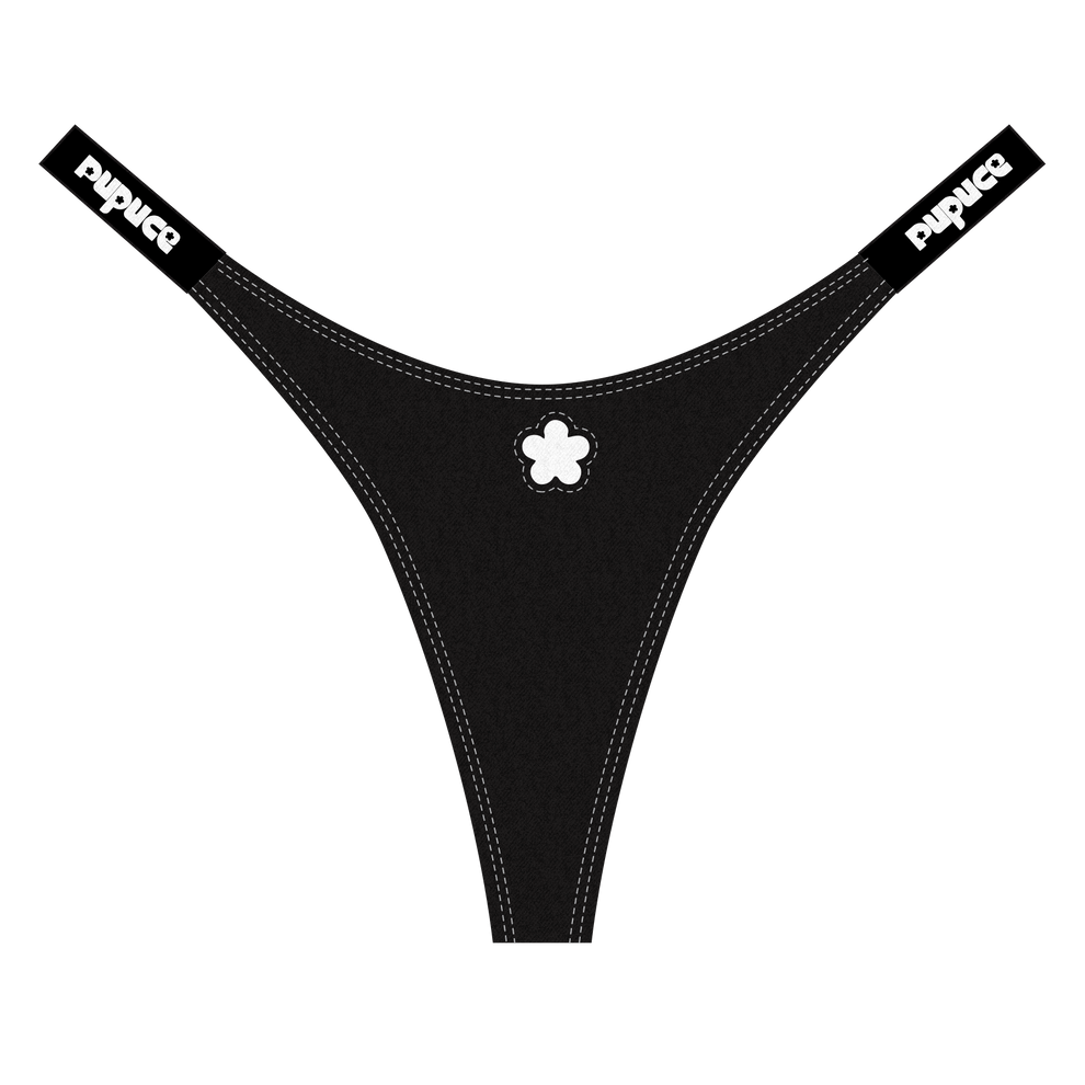 Lot de 2 Strings Noir Pupuce – Eshop Officiel PUPUCE